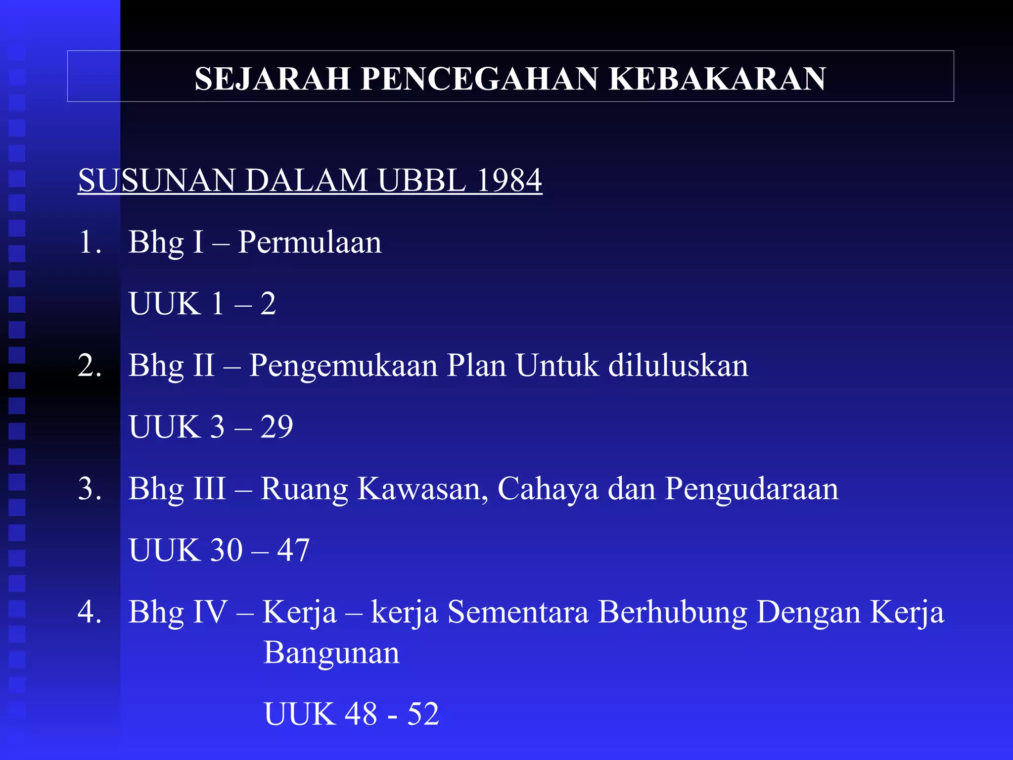 UBBL Uniform Building By-Laws 1984 | PPT