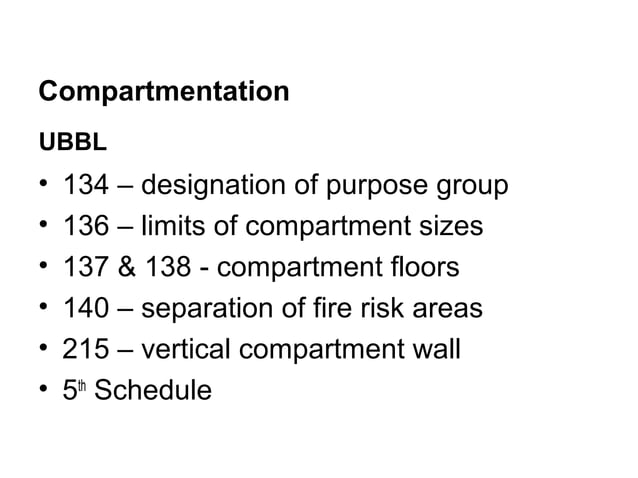 Passive Fire Protection According to UBBL Malaysia | PPT | Hotel ...
