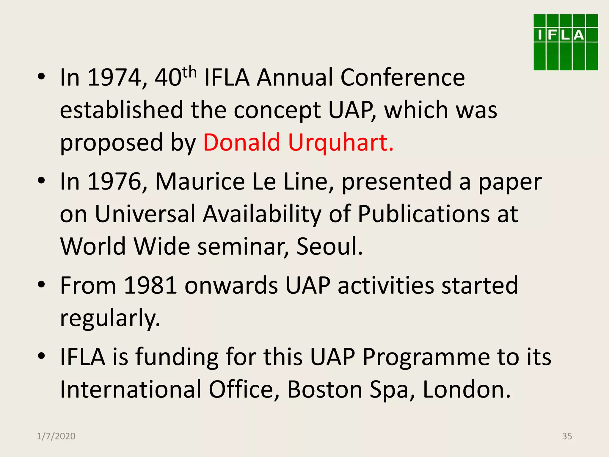 Universal Bibliographic Control and Universal Availability of ...