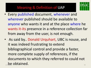 Universal Bibliographic Control and Universal Availability of ...