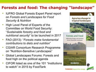 Forests, food security and sustainable development: What prospects ...