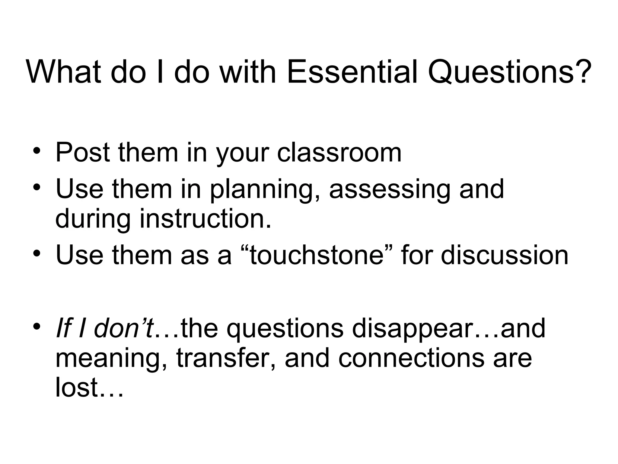 Understanding By Design- The basics | PPT