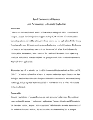 High School Business UbD Course Design | PDF