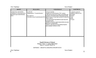 Ubd lesson plan | XLS