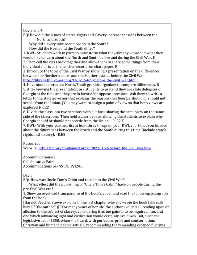 Ubd lesson plan | DOCX