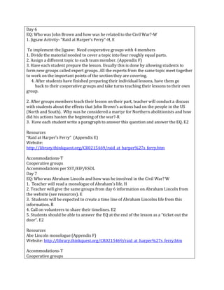 Ubd lesson plan | DOCX