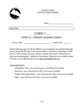 Ub d lesson template sts ind | DOCX