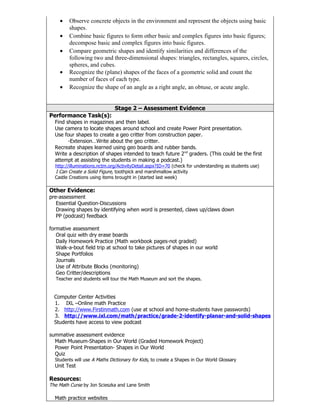 Ub d lp...shapes in our world | DOC