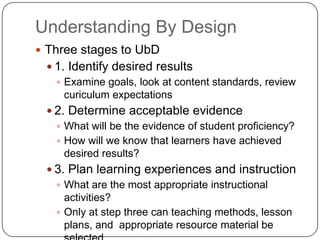 Understanding by Design | PPTX
