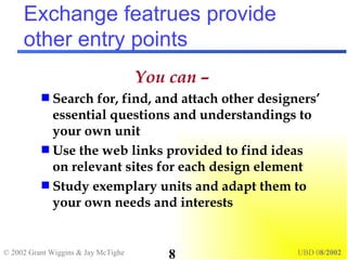 Unpacking Understanding by Design By Grant Wiggins, et al | PPT