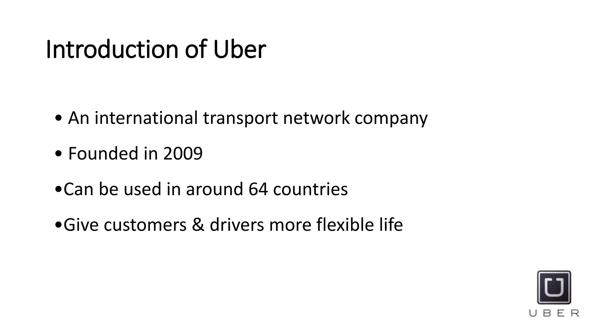 Information system of Uber | PPTX
