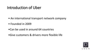 Information system of Uber | PPTX