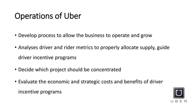 Information system of Uber