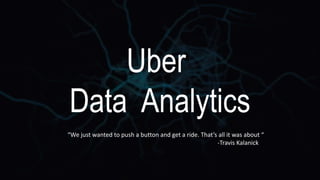 uber data analytics | PPTX