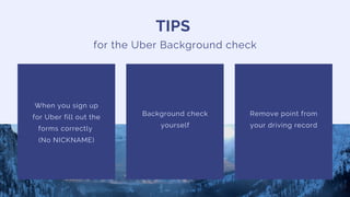 Uber Background Check :: 6 Questions & Answers | PPT | Free Download