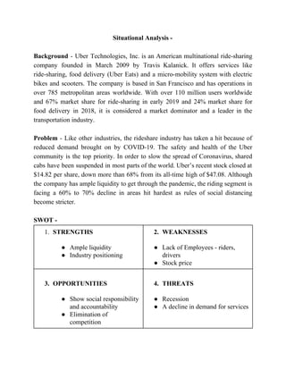 Uber Media Campaign Plan | PDF