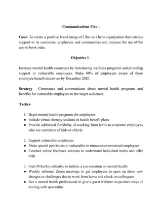 Uber Media Campaign Plan | PDF