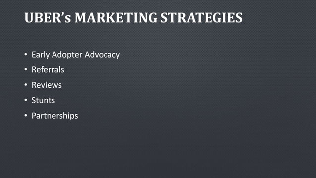 UBER-Current Strategy, Competition Analysis and Global Expansion | PPTX