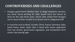UBER-Current Strategy, Competition Analysis and Global Expansion | PPTX
