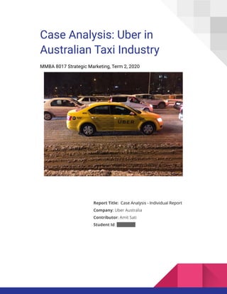 Uber in Australian Taxi market | PDF