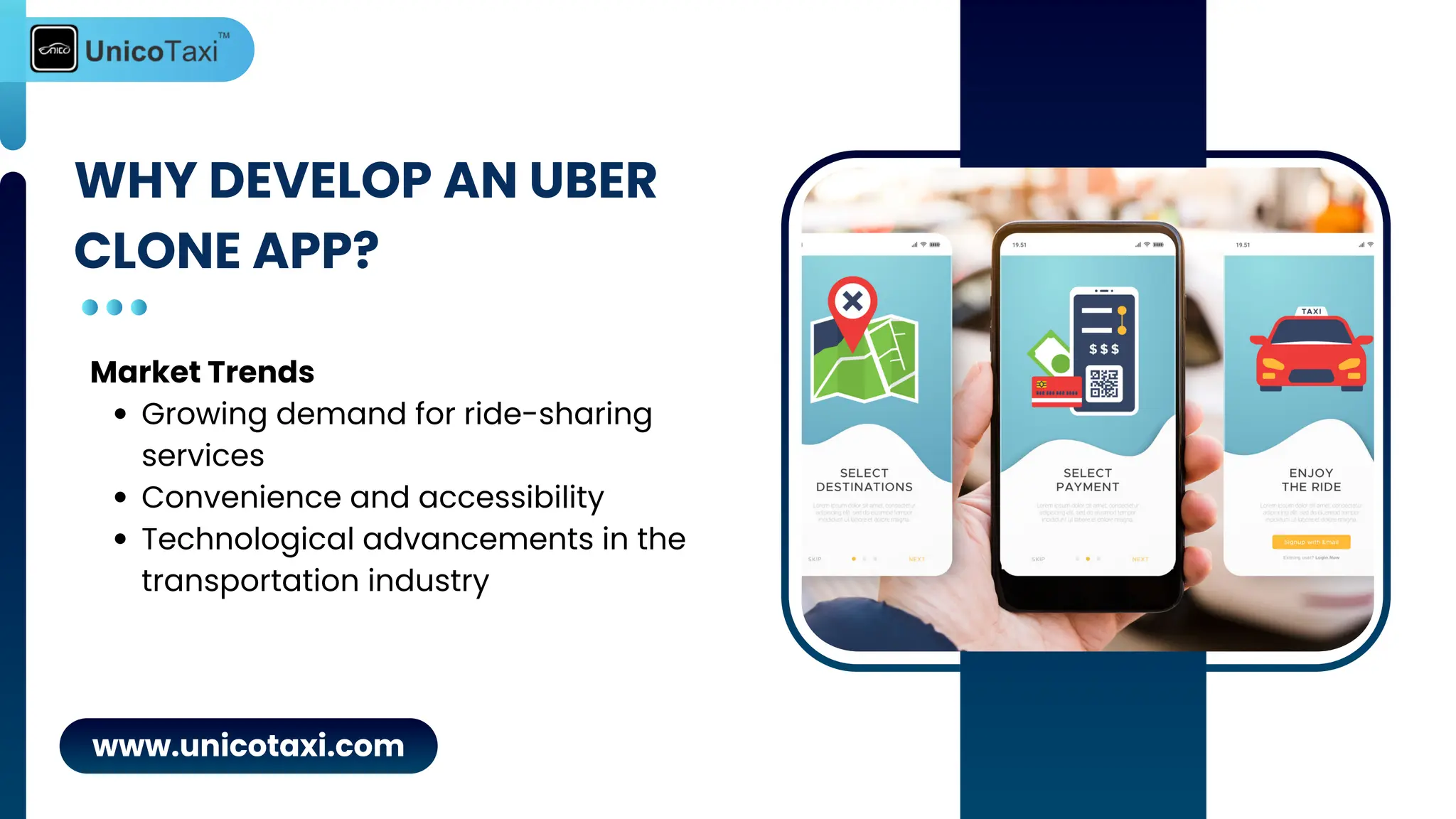 Uber Clone App Development - Unicotaxi . | PDF