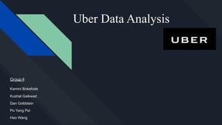 Uber Data Analysis - SAS Project | PDF