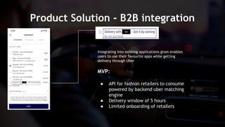 Uber direct - Expansion into Fashion | PPT