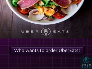 Uber Eats Launch & Pricing Strategy | PPTX