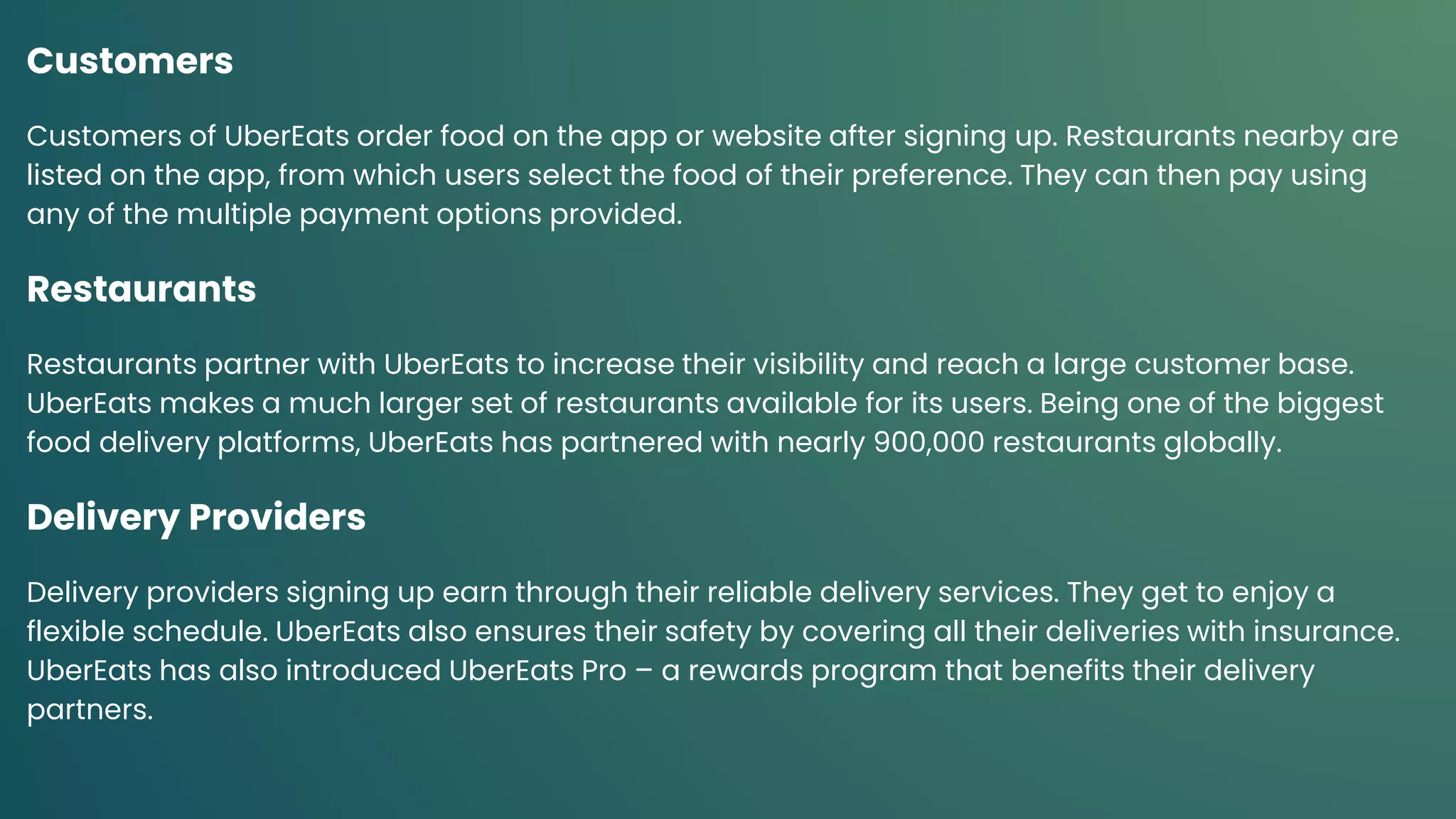 UberEats Business Model & Revenue Model | PPTX