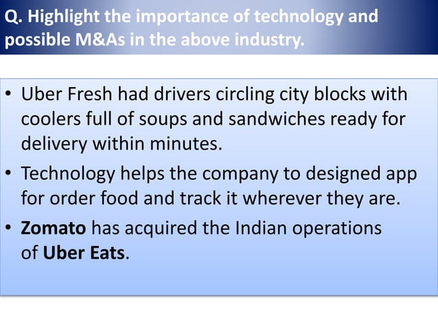 Uber eats case study | PPTX