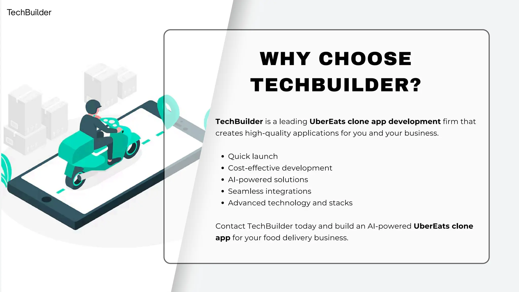 UberEats clone app Development TechBuilder | PDF