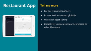 Uber Eats Mobile Tech Talk | PPT