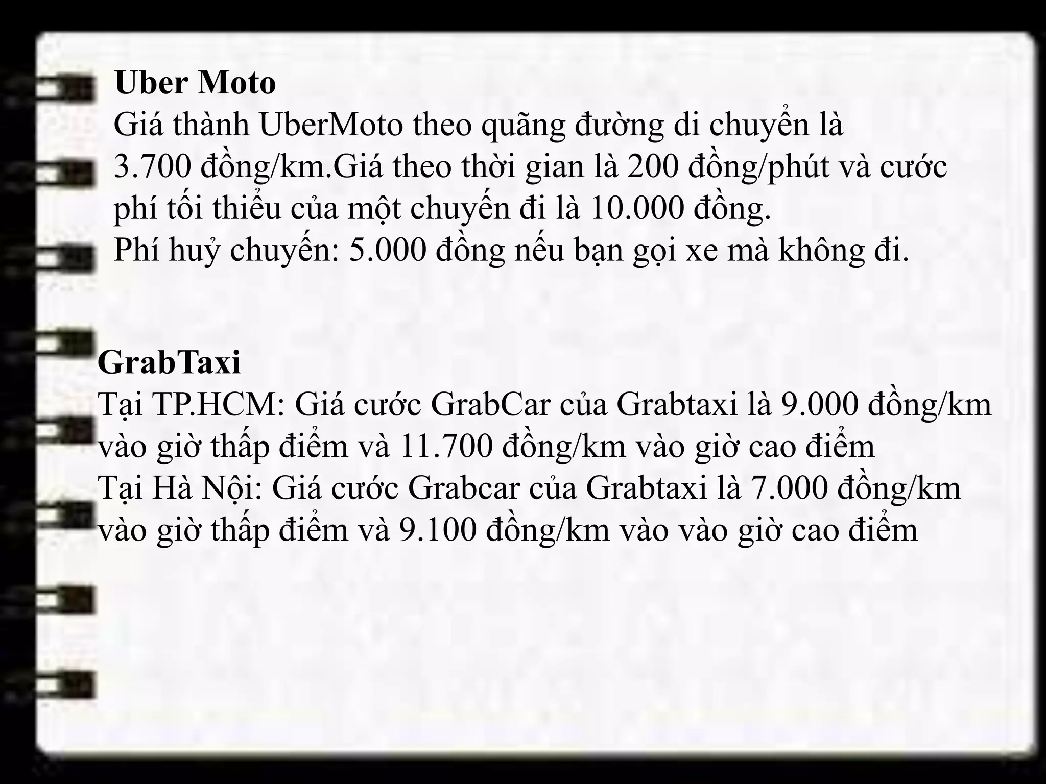 Uber grab nhom 6 | PPTX
