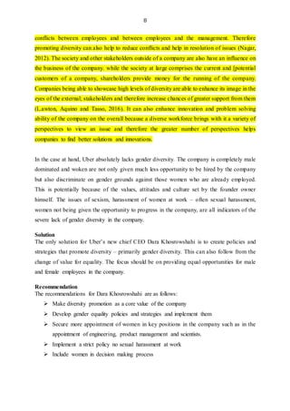 Uber leadership issues | PDF