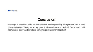 Uber Like App Development Key Challenges and Solutions | PPT