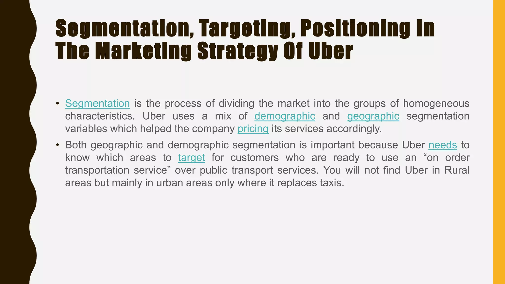 Uber Marketing Strategy in Egypt | PPTX