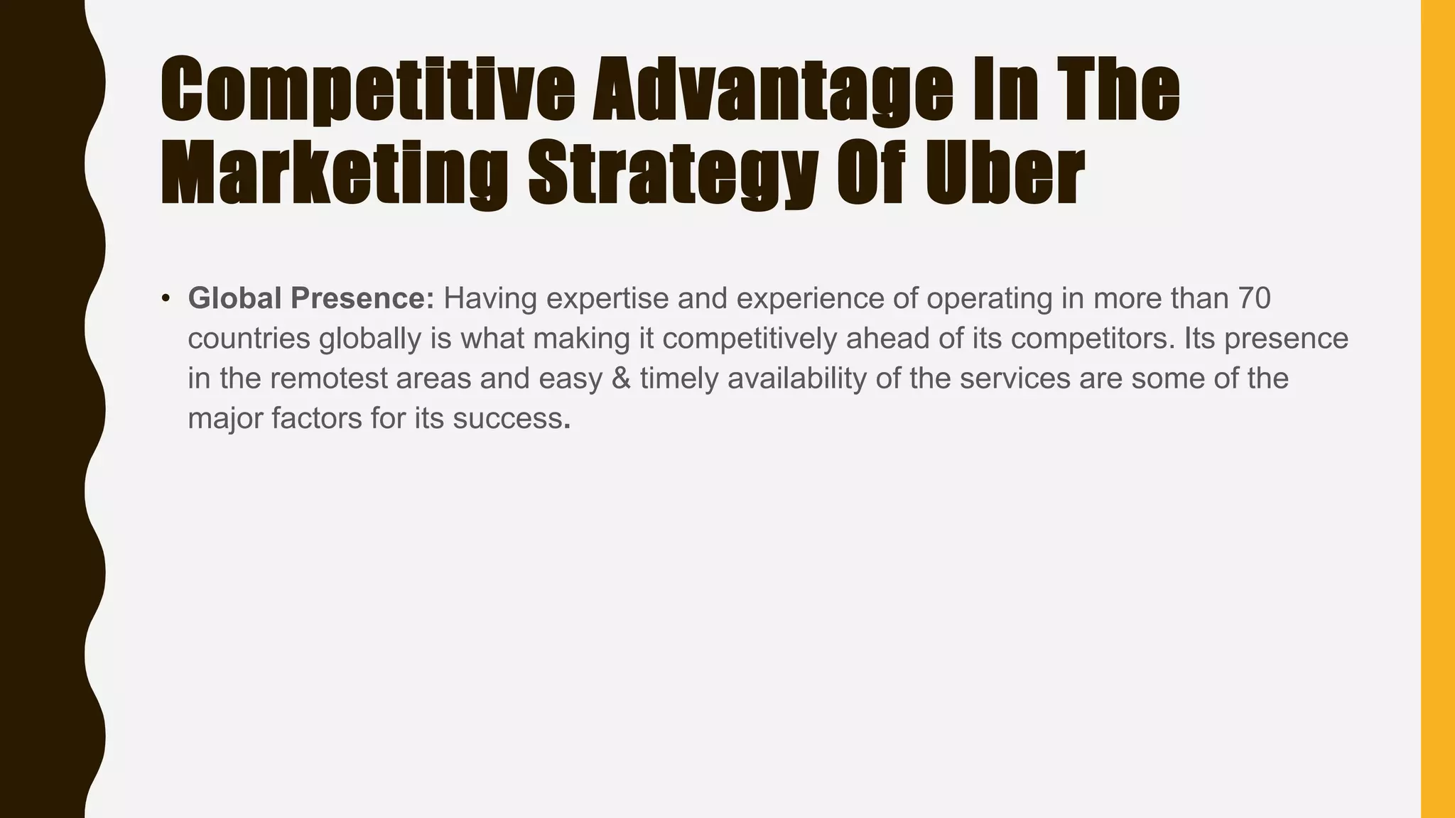 Uber Marketing Strategy in Egypt | PPTX