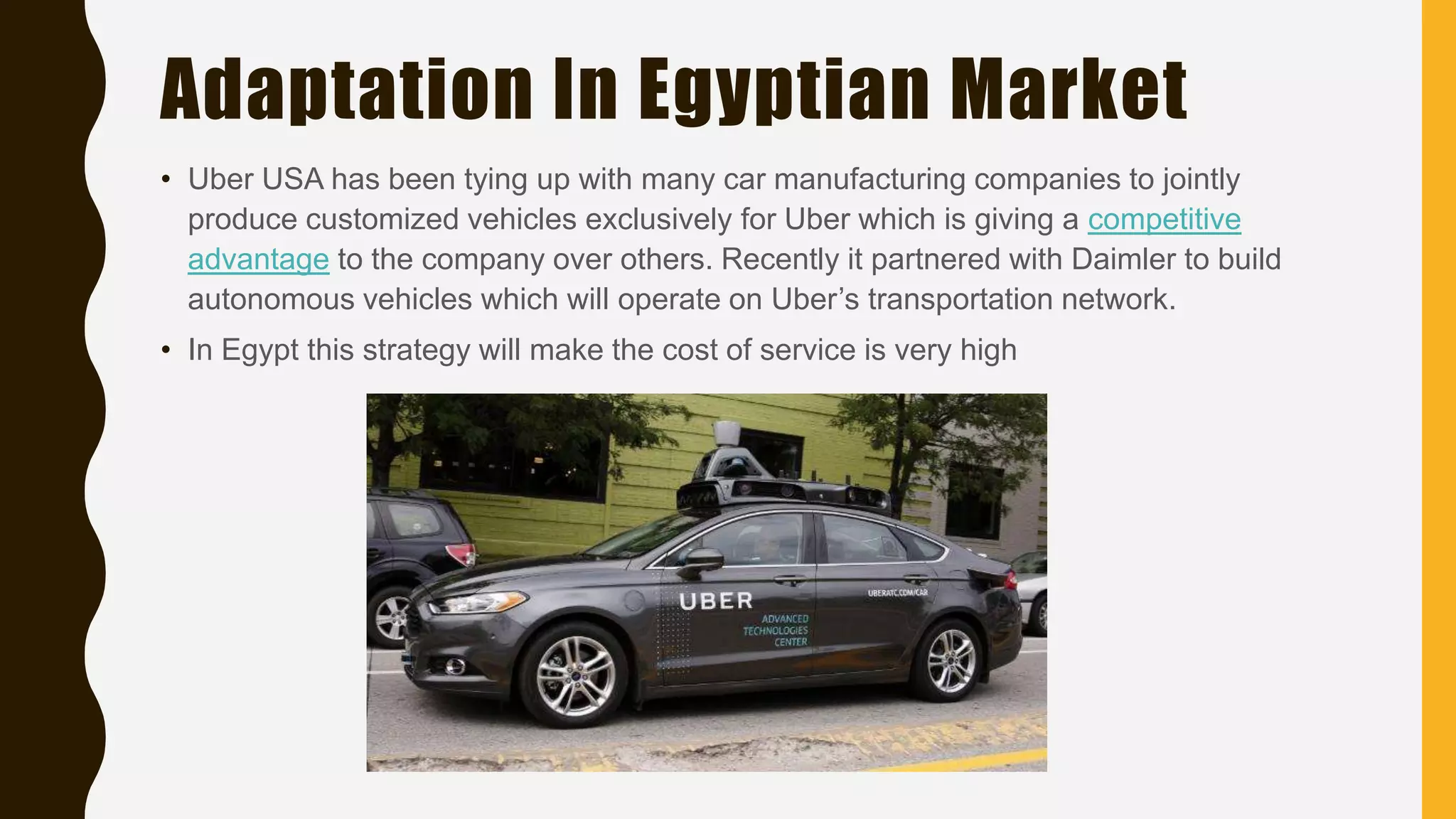 Uber Marketing Strategy in Egypt | PPTX