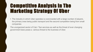 Uber Marketing Strategy in Egypt | PPTX