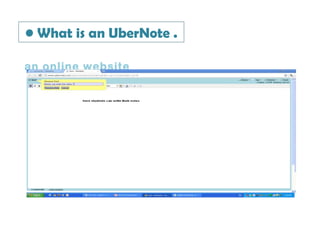 Uber note | PPT