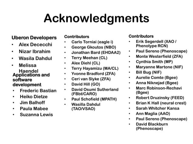 Uberon EBI industry workshop | PPT