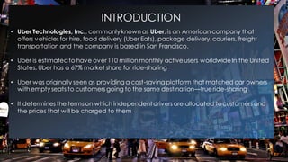 UBER (Technological Environment) | PPT