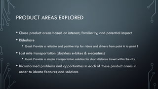 Uber product assessment | PDF