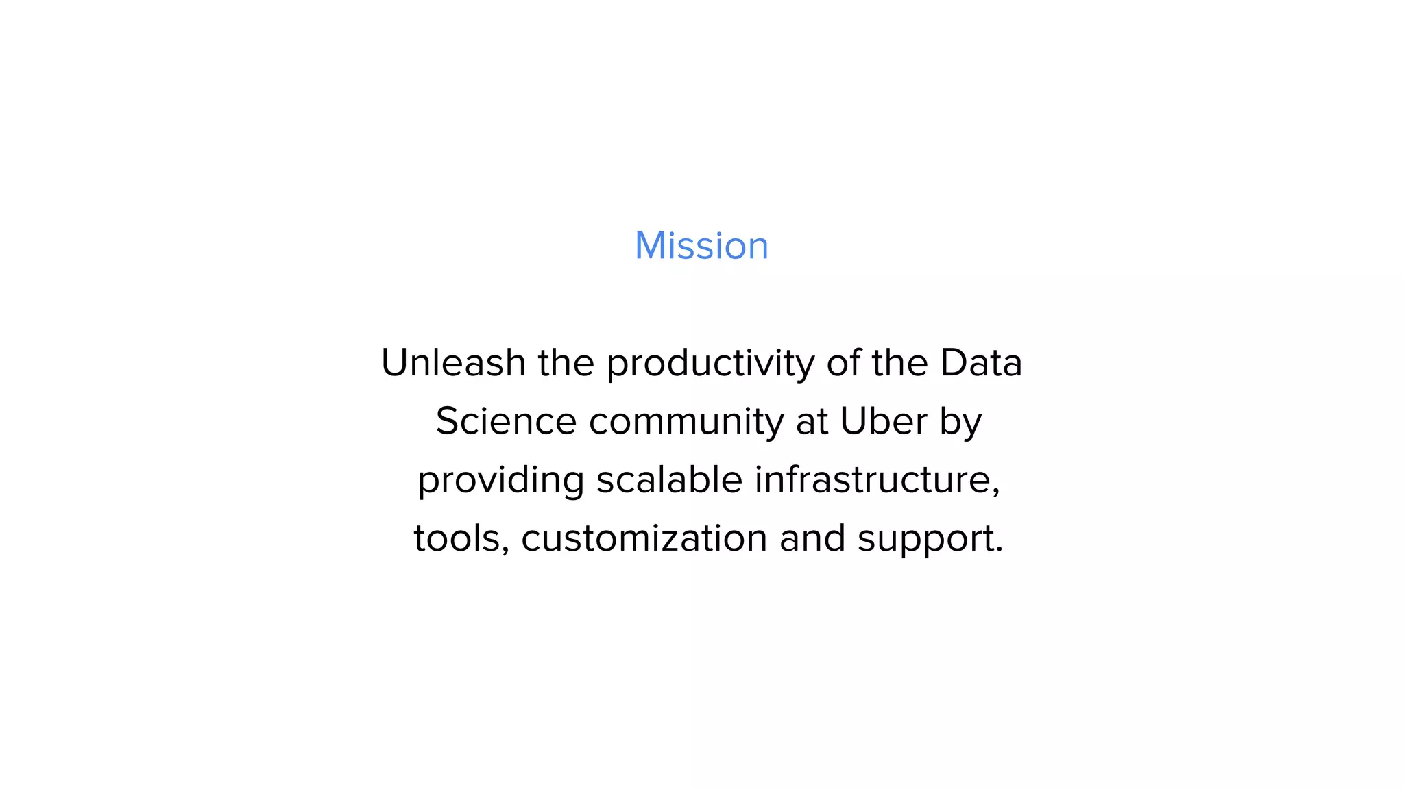 Uber's data science workbench | PPT