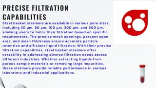 Stainless Steel Basket Strainer: A Versatile Tool for Liquid Filtration ...