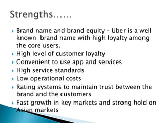 Uber swot analysis 2017 | PPTX