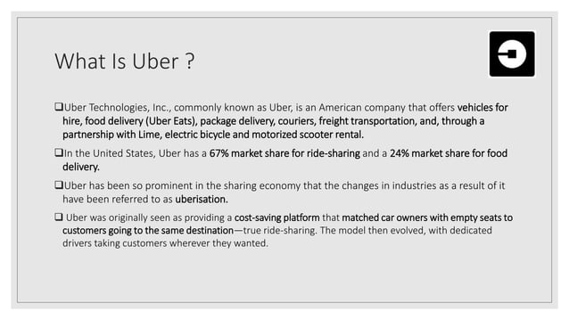Uber technologies inc | PPTX