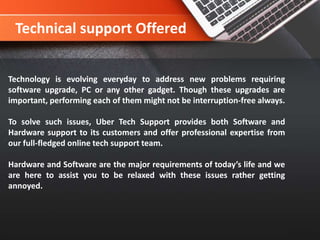 Ubertechsupport ppt | PPT