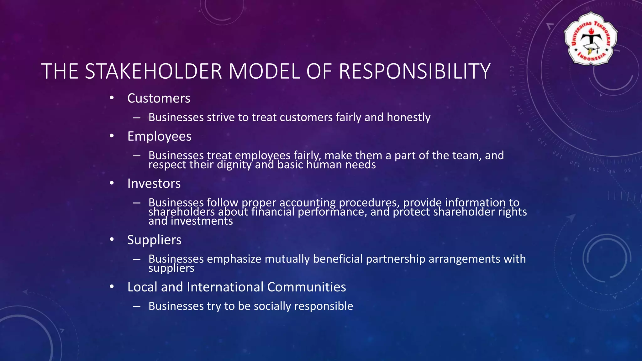 3. business ethics and social responsibility | PPTX
