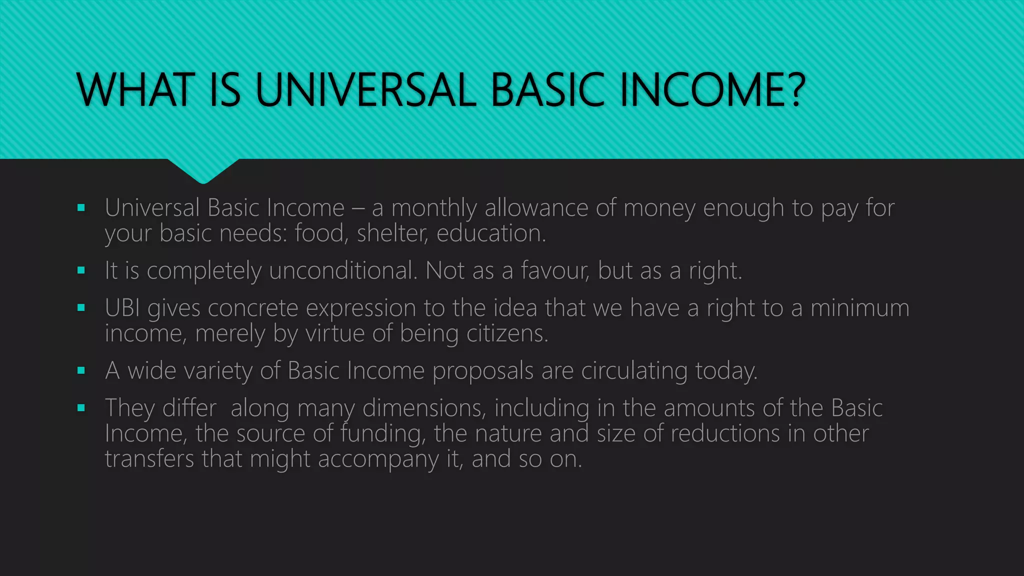 Universal Basic Income | PPT